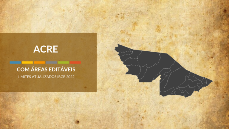 Mapas do Acre - Municípios e Regiões - Powerpoint - Mapas BR