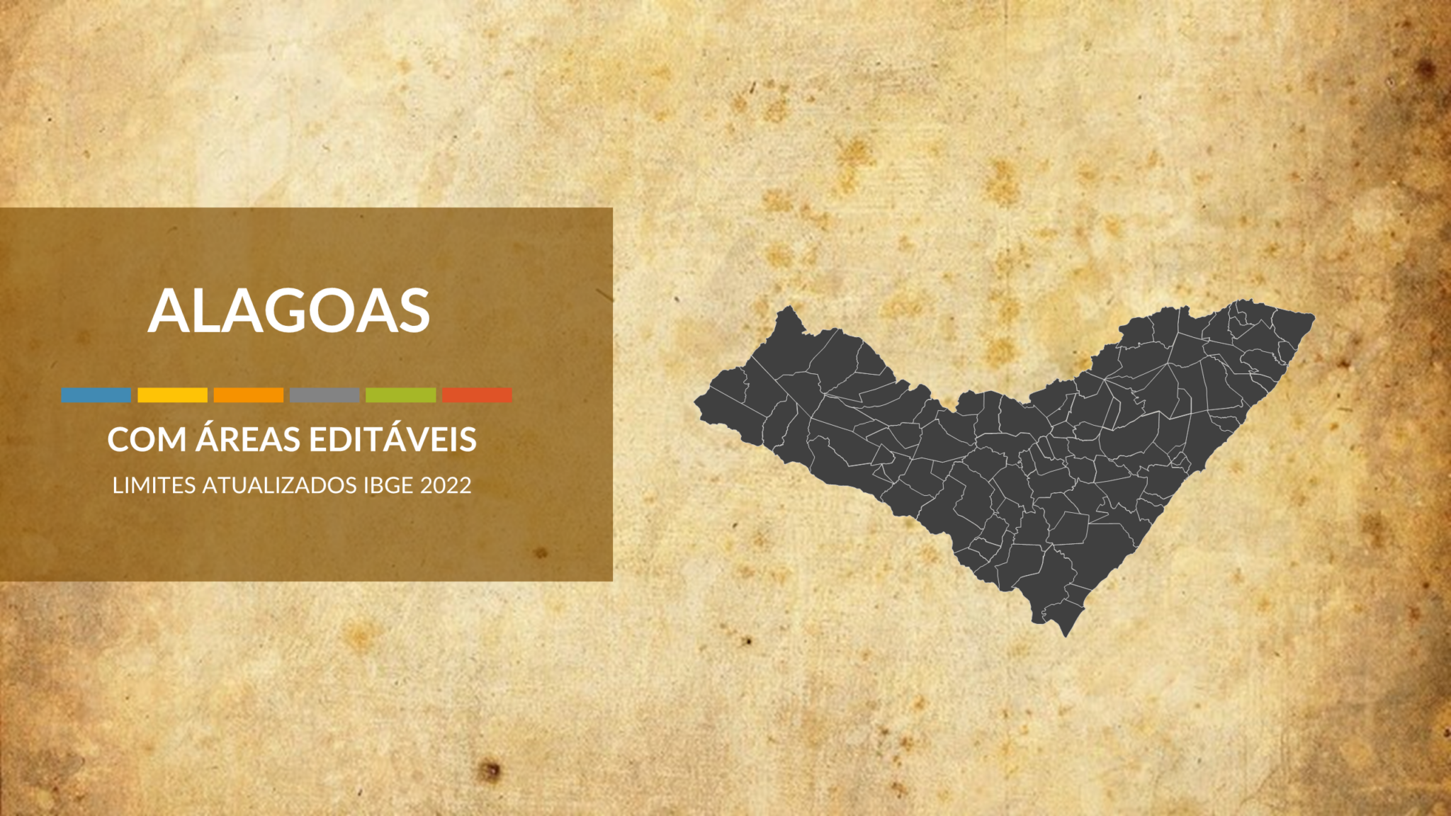Mapas de Alagoas - Municípios e Regiões - Powerpoint - Mapas BR