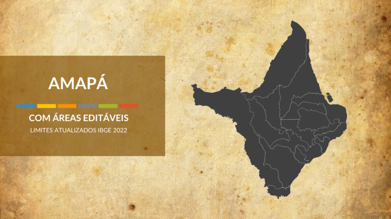 Mapas do Amapá - Municípios e Regiões - Powerpoint - Mapas BR