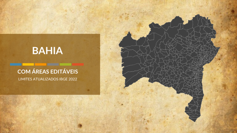 Mapas da Bahia - Municípios e Regiões - Powerpoint - Mapas BR