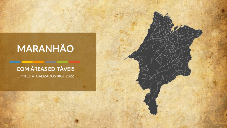 Mapas do Maranhão - Municípios e Regiões - Powerpoint - Mapas BR