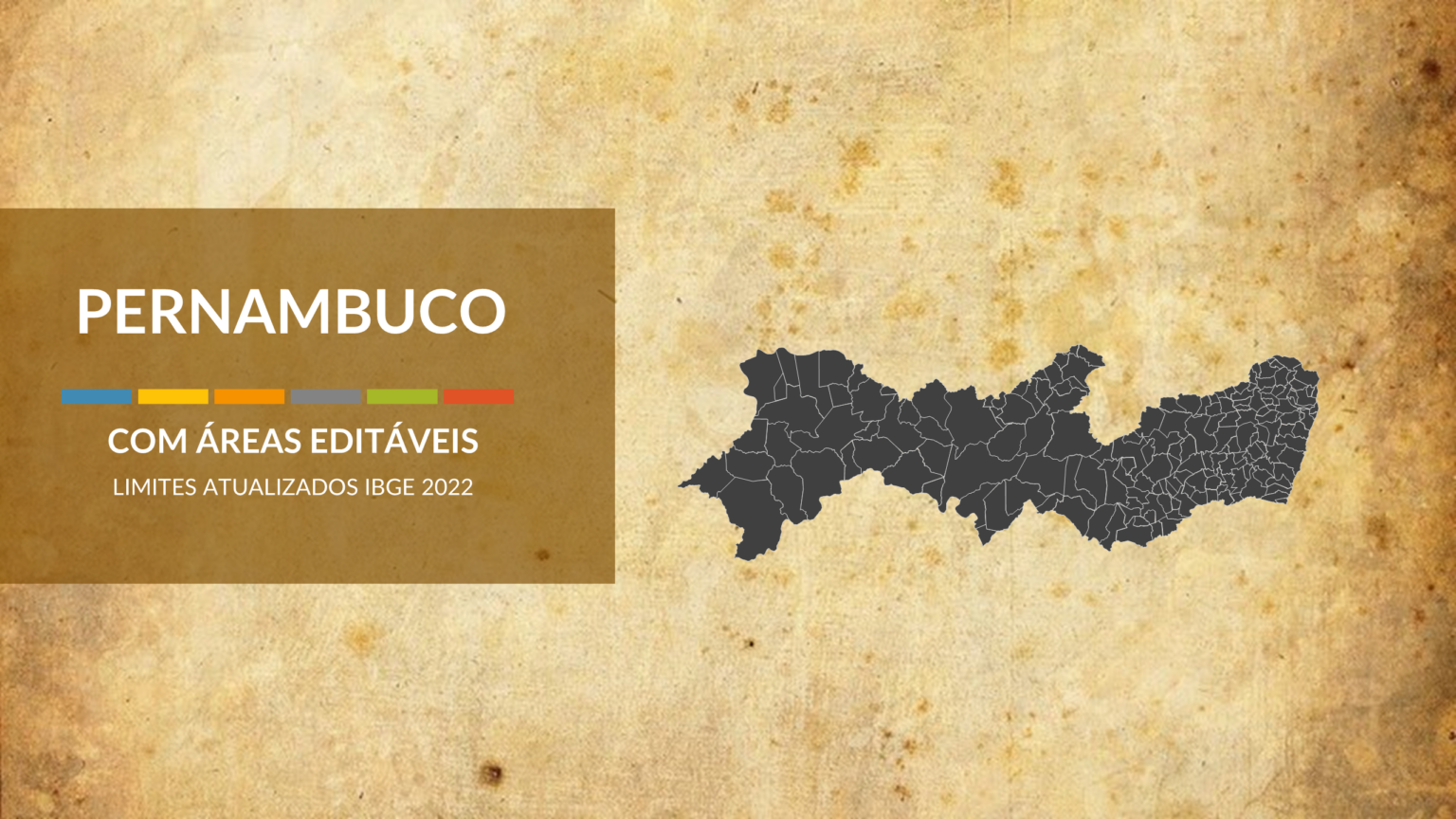 Mapas de Pernambuco - Municípios e Regiões - Powerpoint - Mapas BR