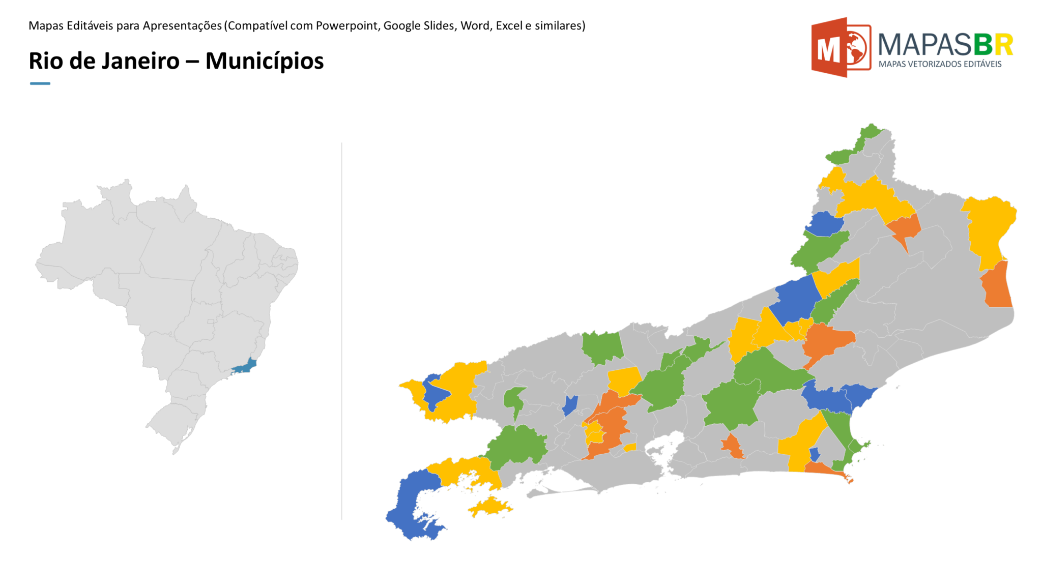 Mapas do Mato Grosso - Municípios e Regiões - Powerpoint - Mapas BR