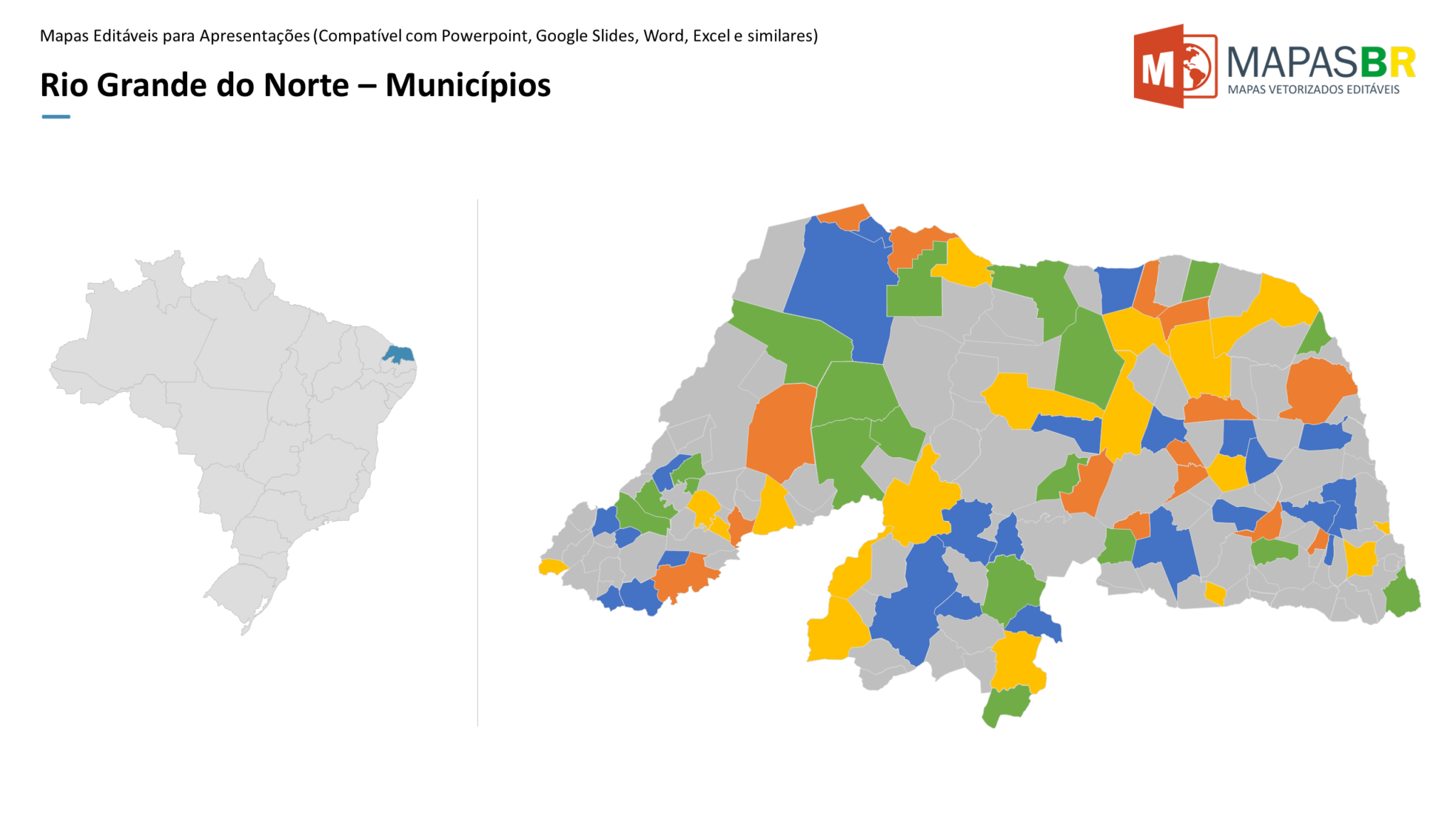 Mapas do Amapá - Municípios e Regiões - Powerpoint - Mapas BR