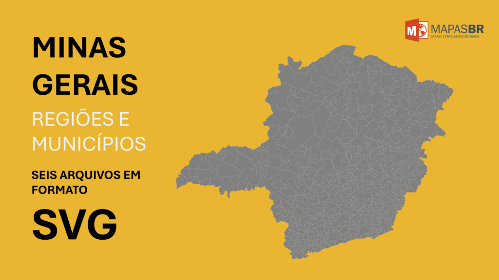 Mapas de Minas Gerais - Municípios e Regiões em SVG - Mapas BR