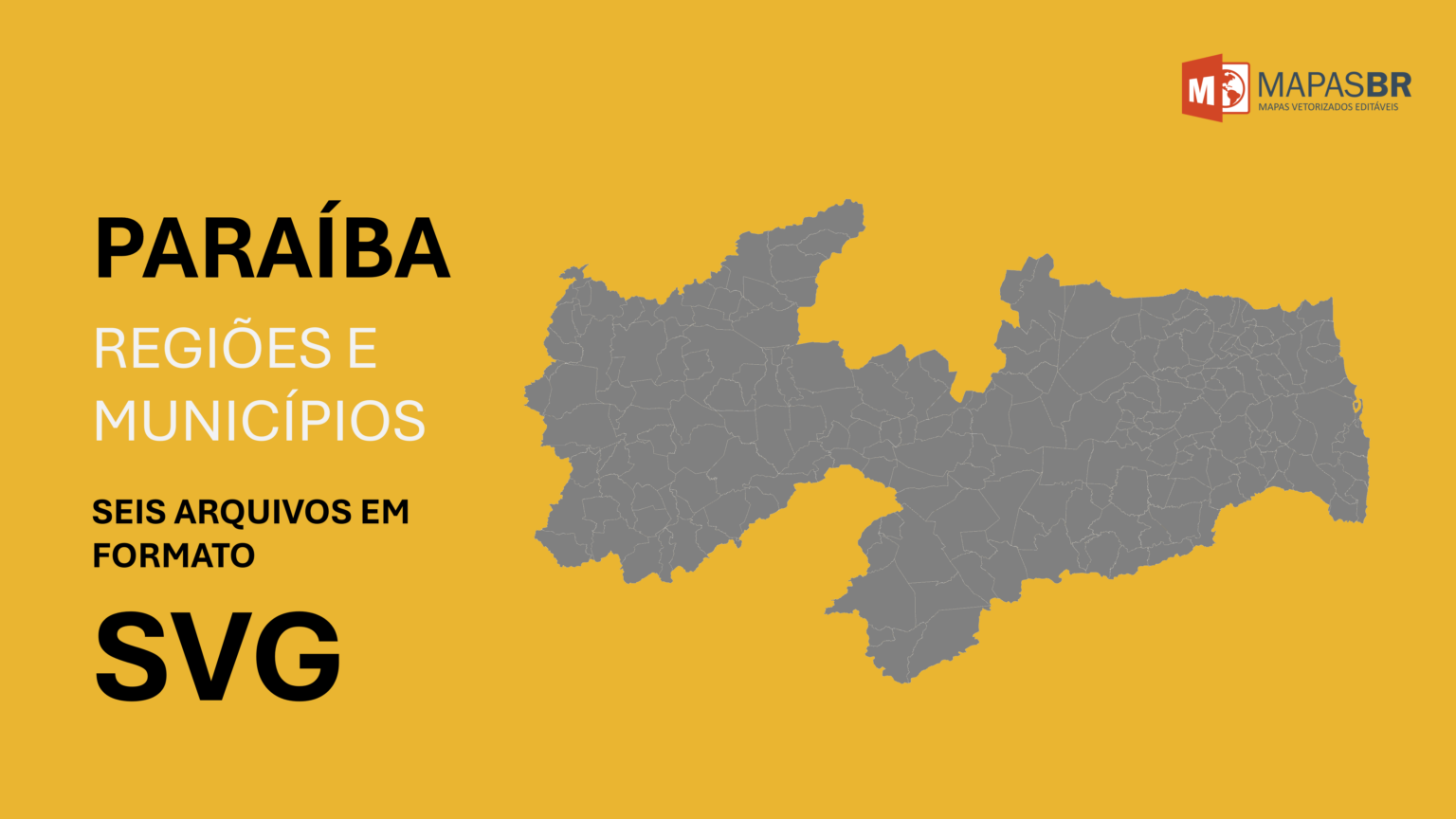 Mapas da Paraíba - Municípios e Regiões em SVG - Mapas BR