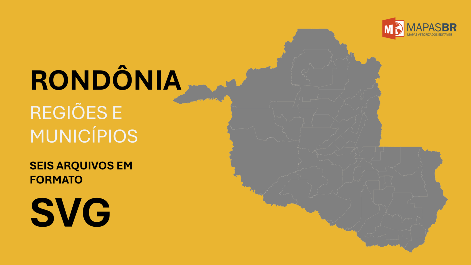 Mapas de Rondônia - Municípios e Regiões em SVG - Mapas BR