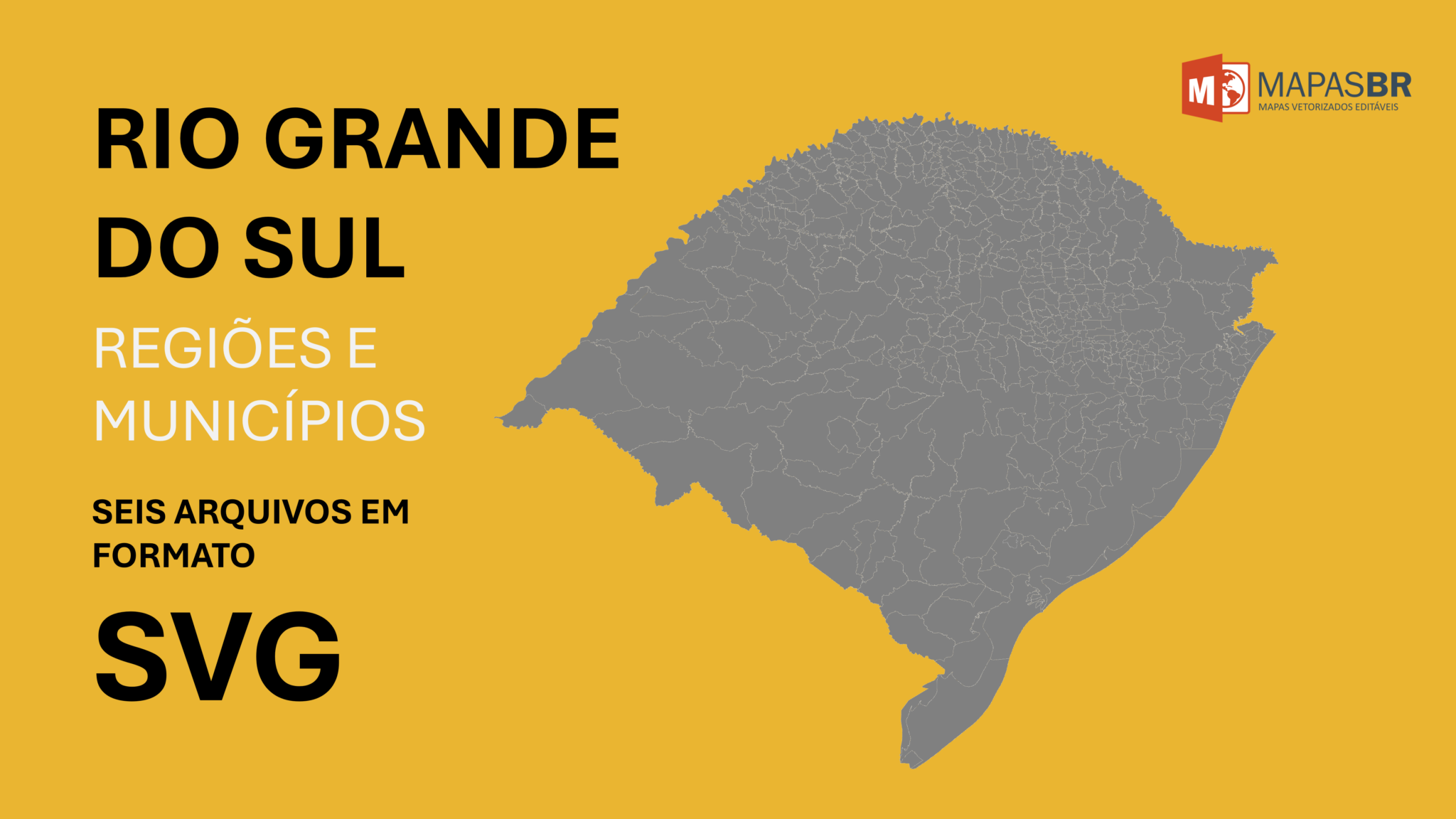 Mapas do Rio Grande do Sul - Municípios e Regiões em SVG - Mapas BR