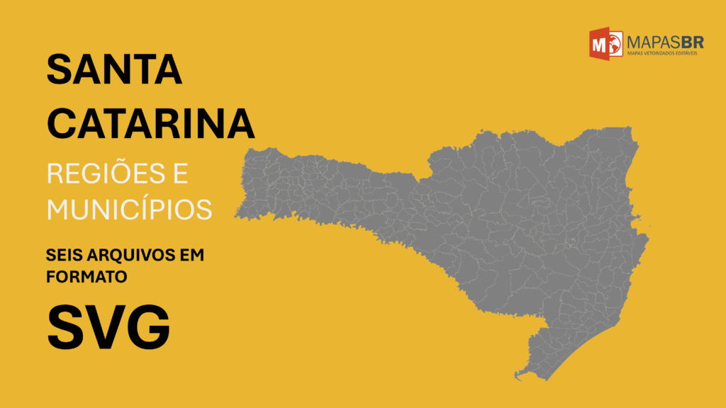 Mapas de Santa Catarina - Municípios e Regiões em SVG - Mapas BR