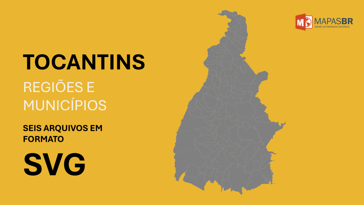 Mapas de Tocantins - Municípios e Regiões em SVG - Mapas BR
