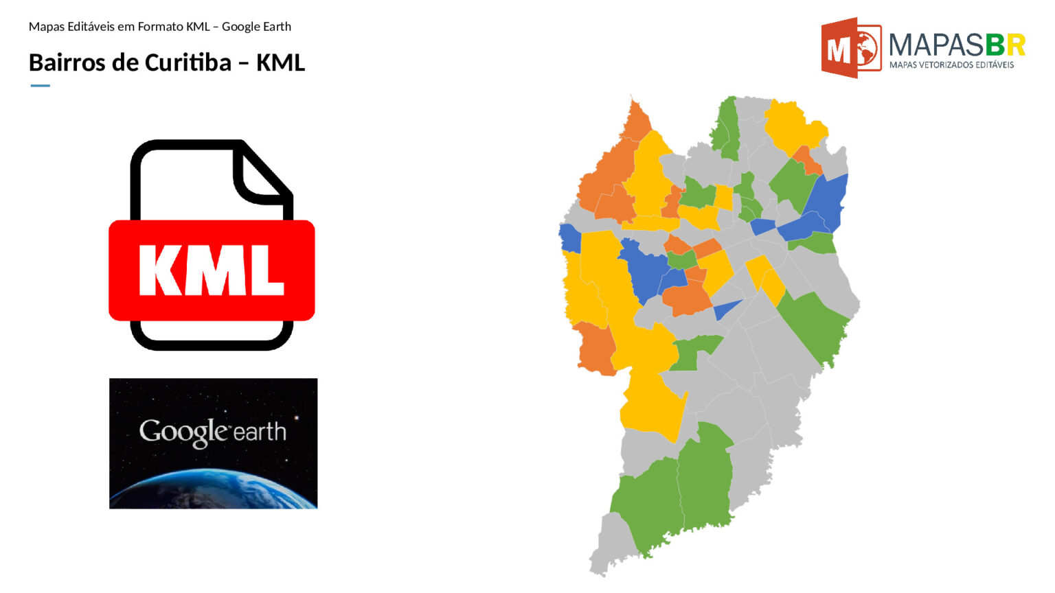 Bairros de Curitiba em KML (Google Earth) - Mapas BR