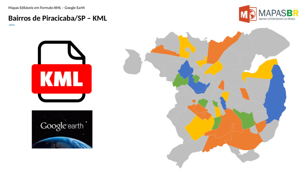 Bairros de Piracicaba/SP em KML (Google Earth) - Mapas BR